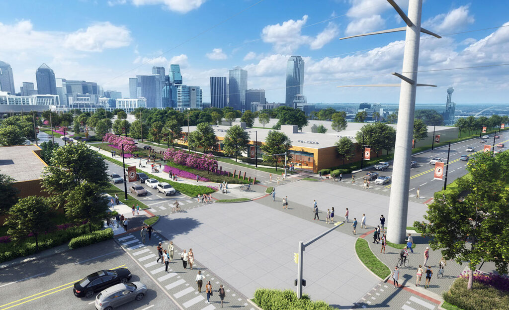 Hi Line Oak Lawn Intersection Birds Eye - The Loop Dallas